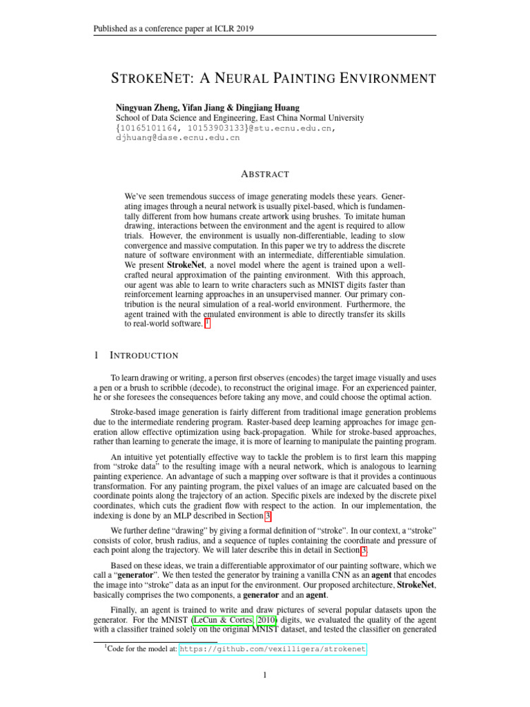 270 Strokenet A Neural Painting en | PDF