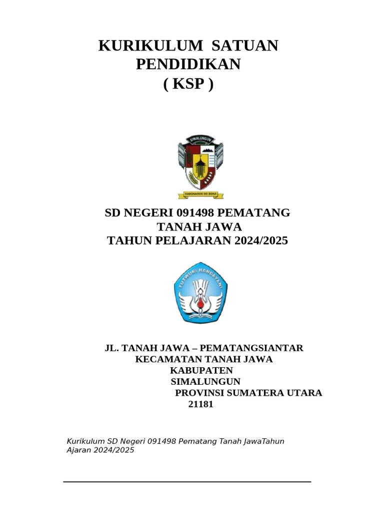 KSP Lengkap 2024 2025 | PDF