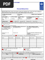IOM Personal History Form | PDF | Arrest | Identity Document