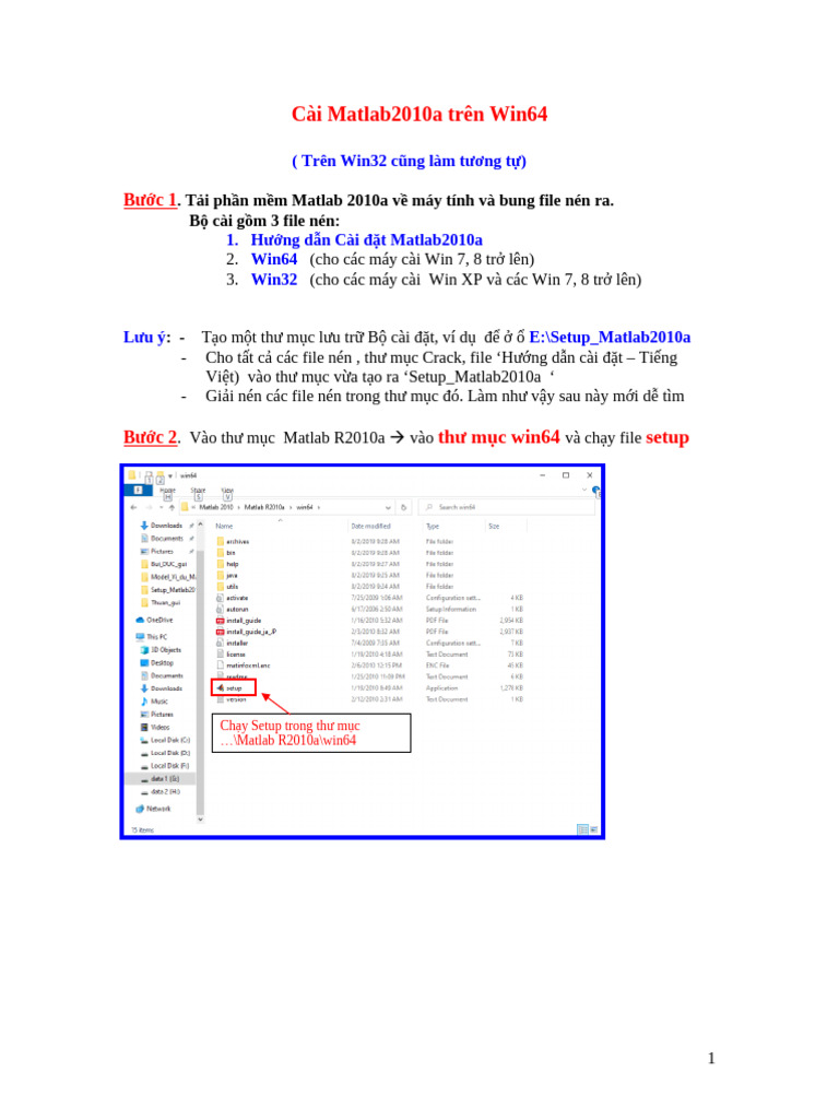 Huong Dan Cài Matlab2010a Tren Win64 | PDF