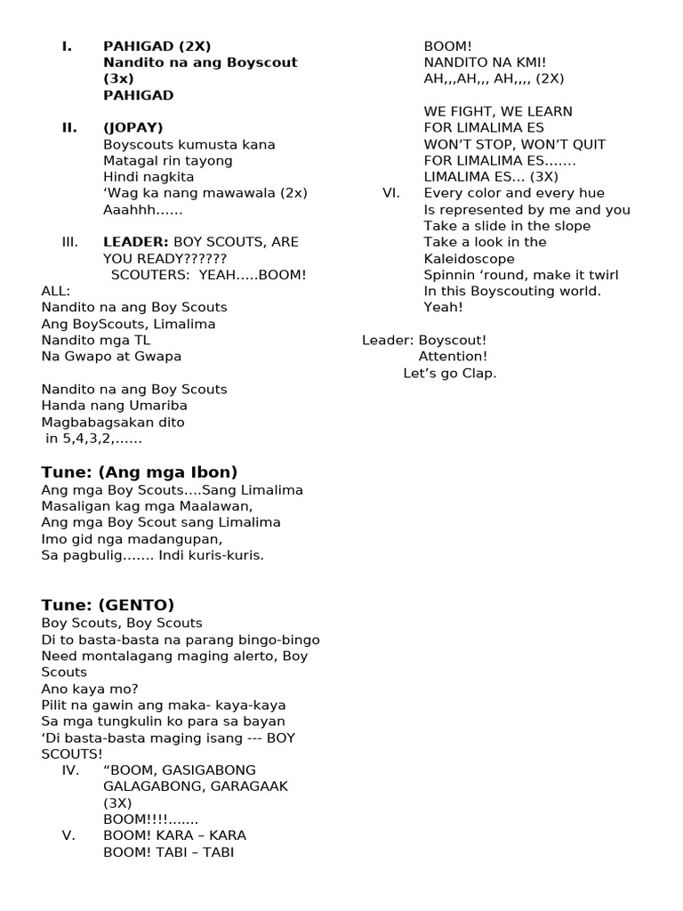 Songs and Yells | PDF