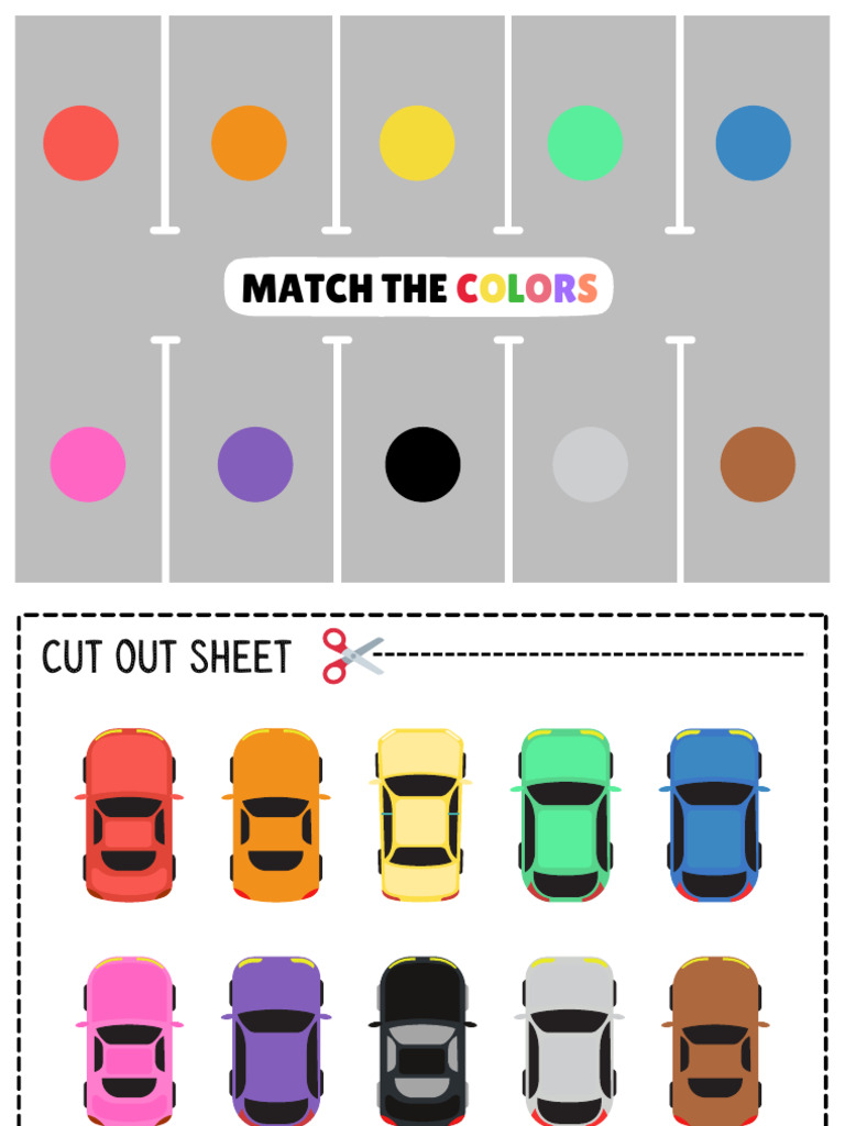 Colors Match Cars Park | PDF