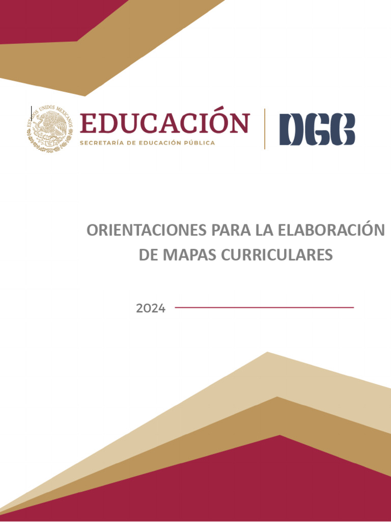 Orientaciones para La Elaboración de Mapas Curriculares. 2024 | PDF