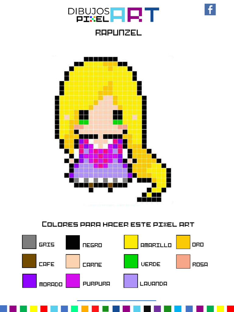 Rapunzel Pixel Art | PDF