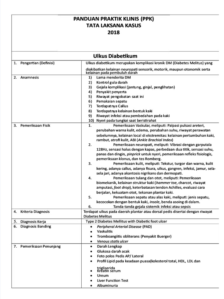 PPK Ulkus DM | PDF