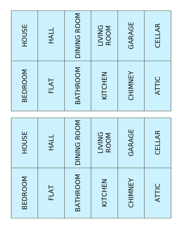 Vocabulary Cards Unit 2 | PDF