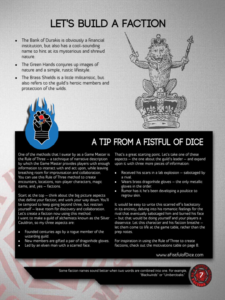 Let's Build a faction | PDF