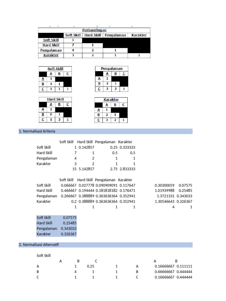 Latihan Multi Criteria Decision Making Pdf