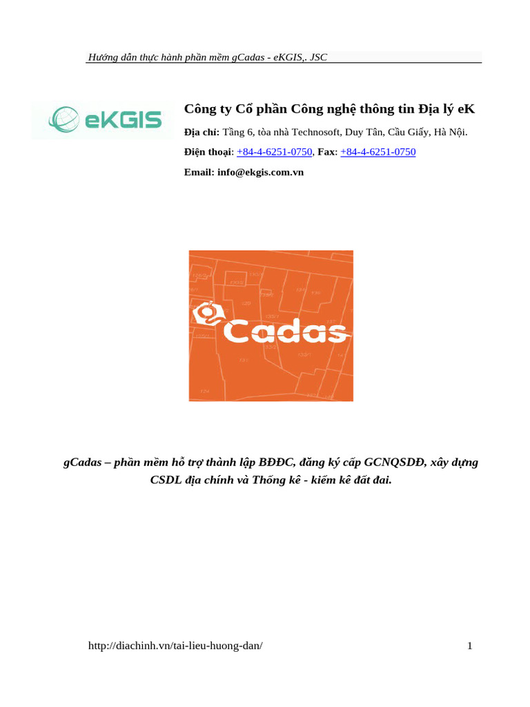 HuongDan Gcadas Ek | PDF