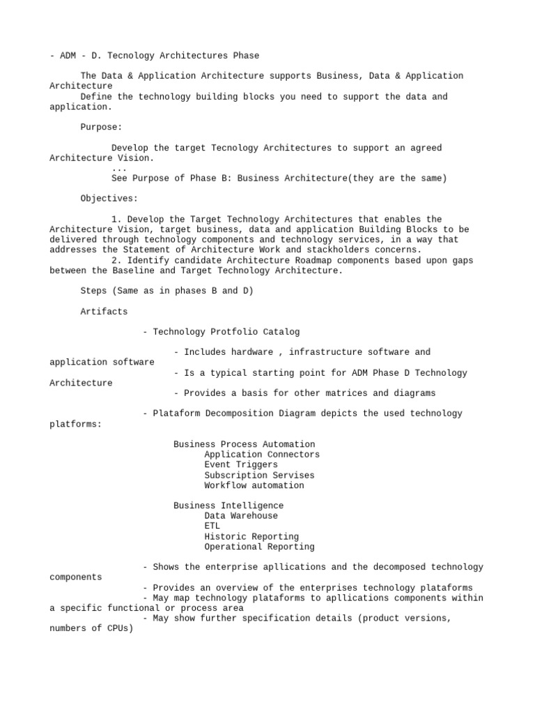 D - Technology phase | PDF