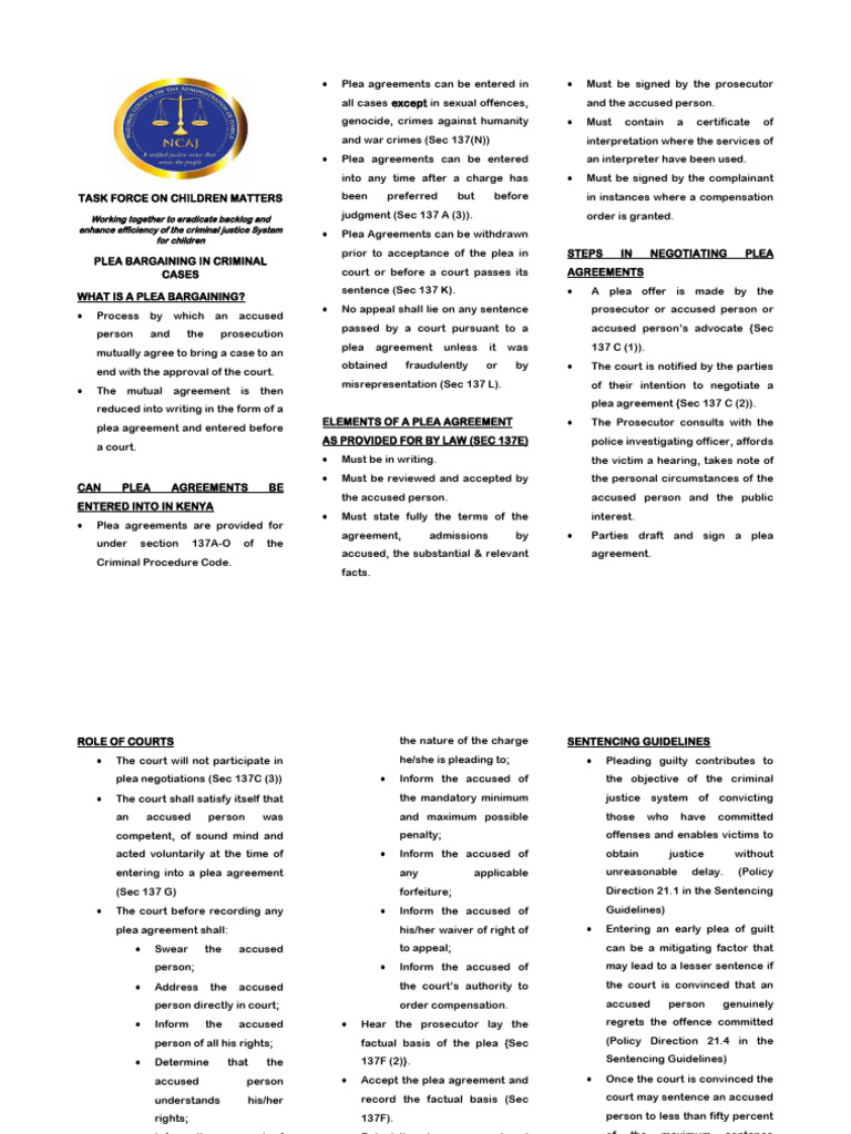 Brochure Plea Bargaining | PDF