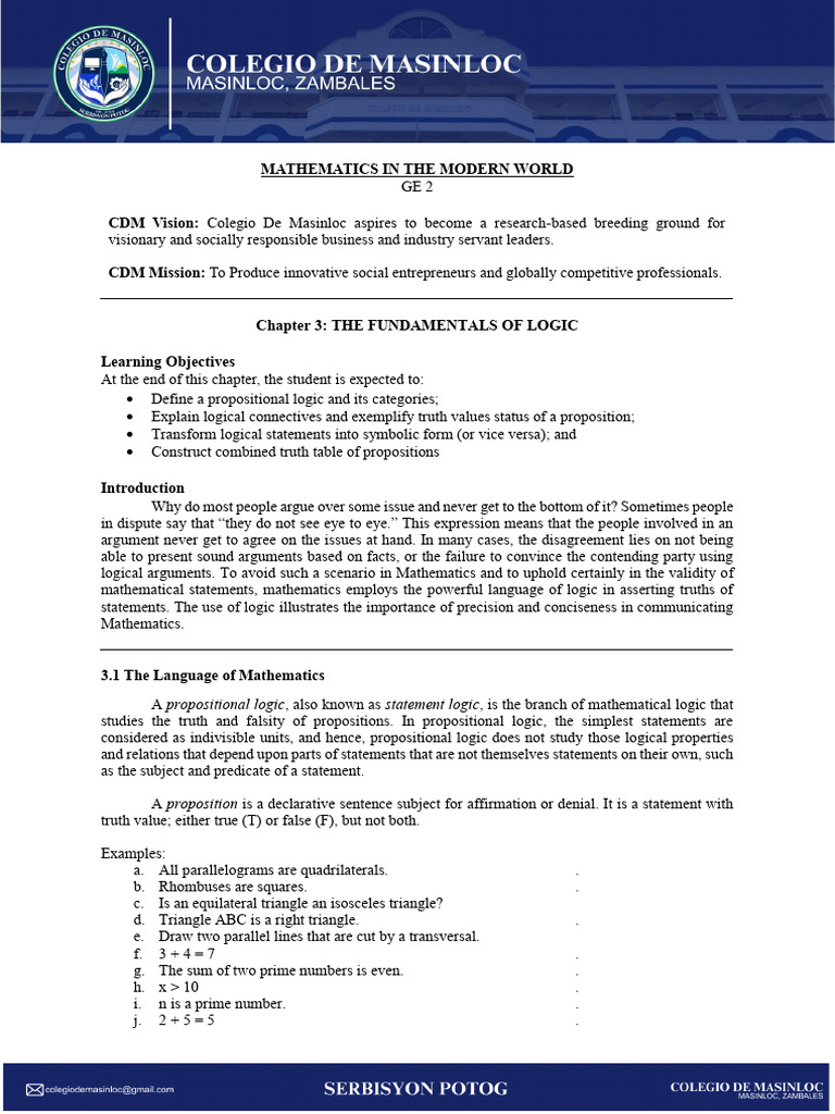 c3 Mathematics in The Modern World | PDF