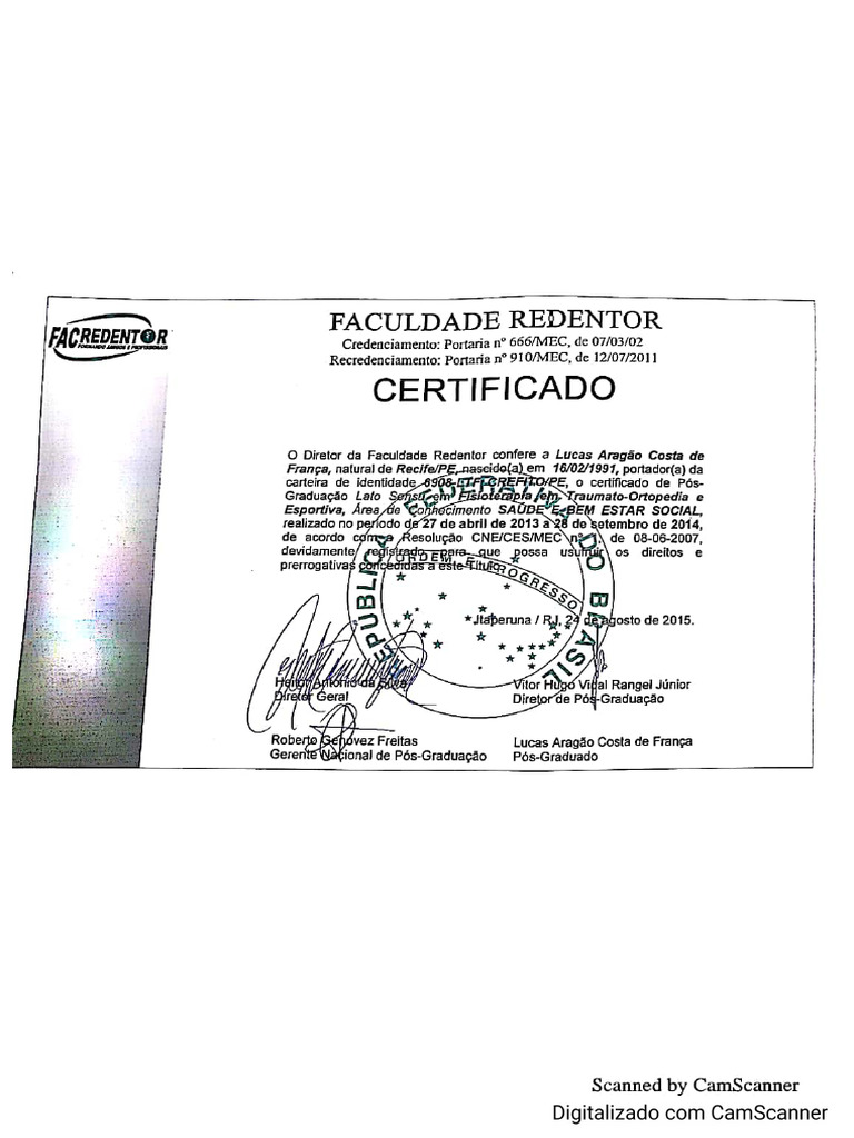 Certificado pos | PDF