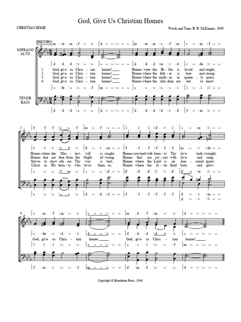 Wedding, God Give Us Christian Homes | PDF