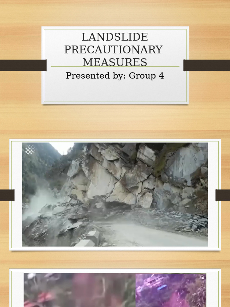 Landslide Precautionary Measures Guide | PDF | Landslide | Science ...