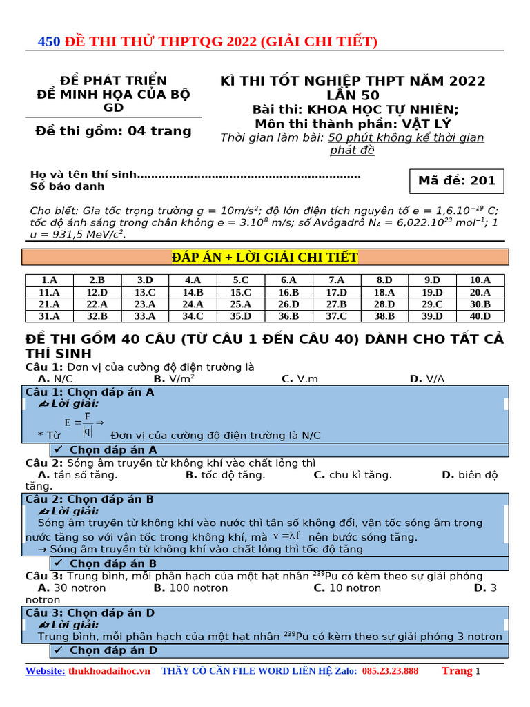 de Phat Trien Theo Cau Truc de Minh Hoa Cua Bo Giao Duc 2022 Lan 50 | PDF