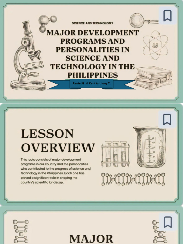 Major Development Programs and Personalities in S&T in The Philippines ...