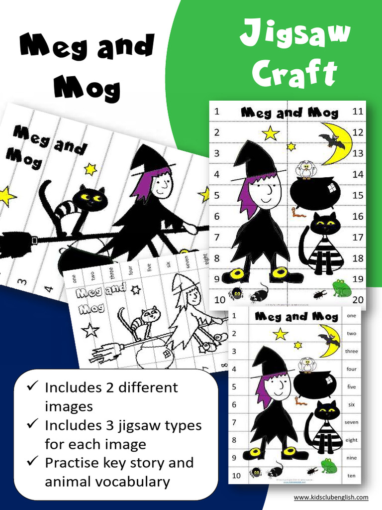Meg and Mog Jigsaws Craft | PDF