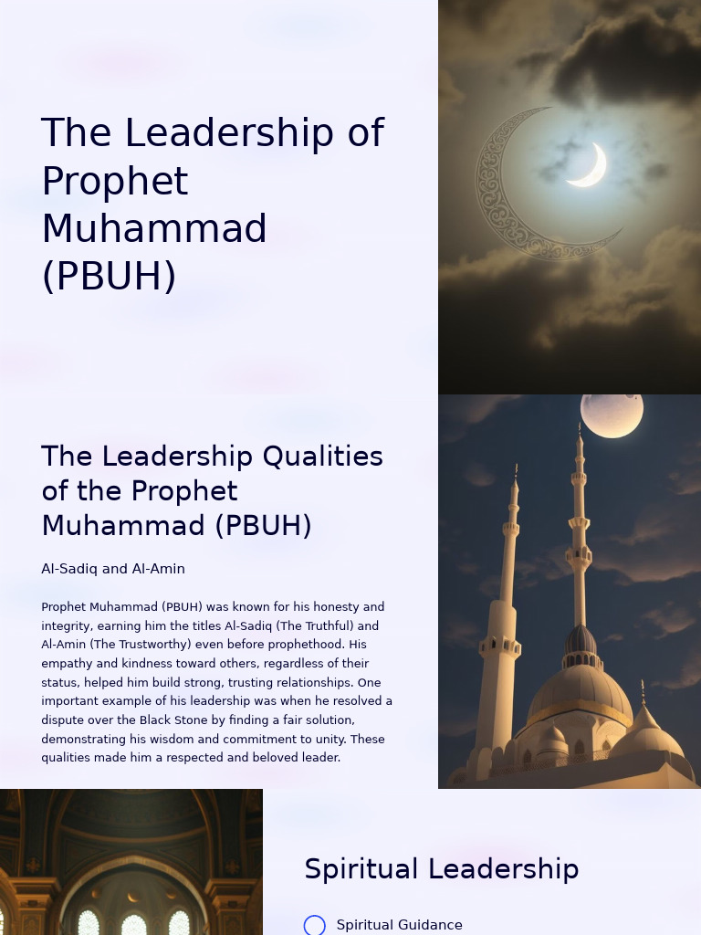 The Leadership of Prophet Muhammad PBUH | PDF