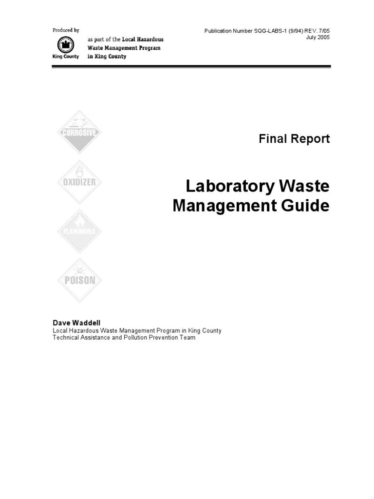 Laboratory Waste Management | Hazardous Waste | Laboratories