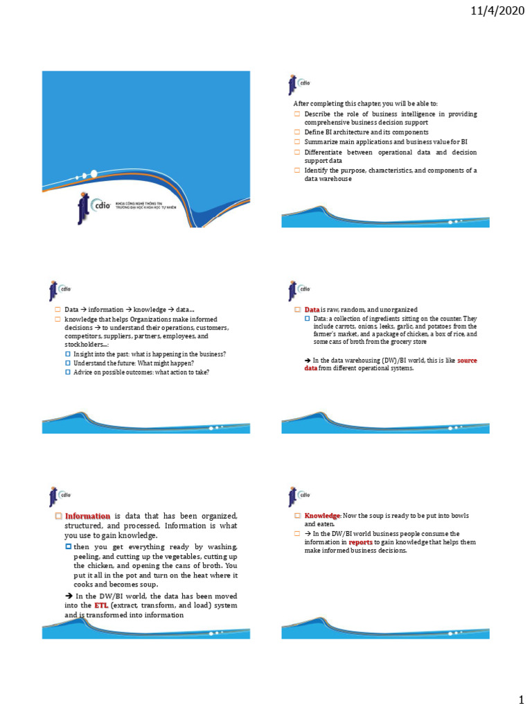 Buoi 6 - BI and DW | PDF