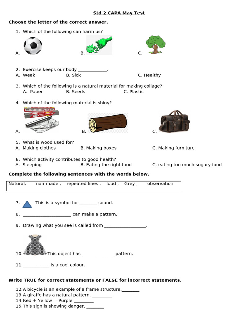Std_2_CAPA_May_Test | PDF