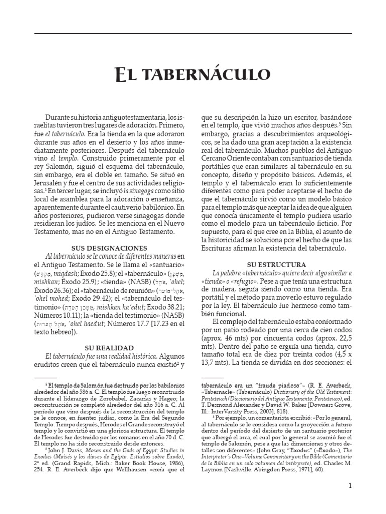 1 El Tabernáculo | PDF