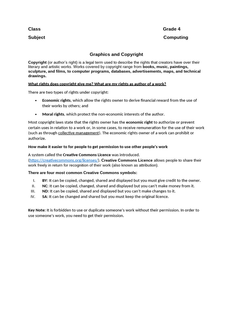 Graphics and Copyright | PDF