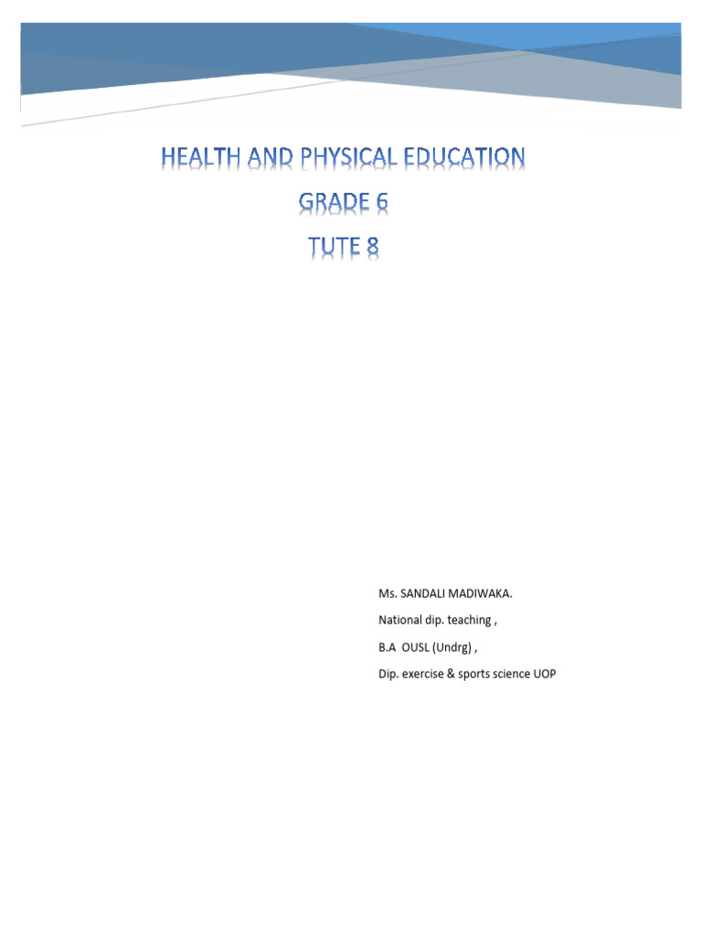 Grade 6 Tute 8 | PDF