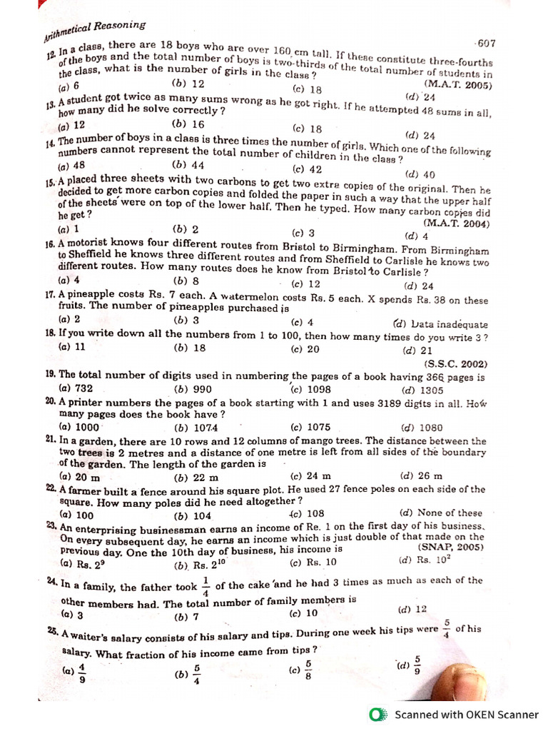 Arithmetical Reasoning 2 | PDF