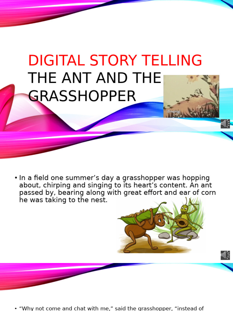 The Ant and The Grasshopper | PDF | Cooking, Food & Wine | Poetry