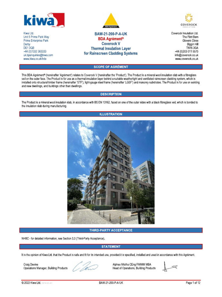 Coverock V BAW-21-200-P-A-UK | PDF