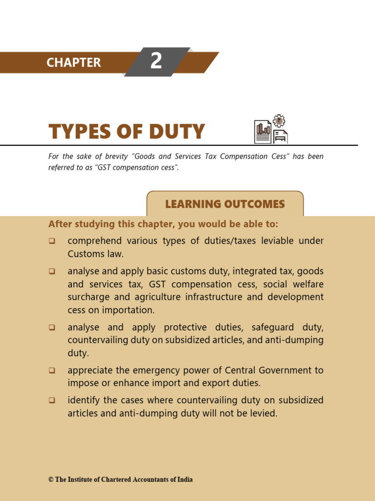 Chap 2 Types of Duty | PDF