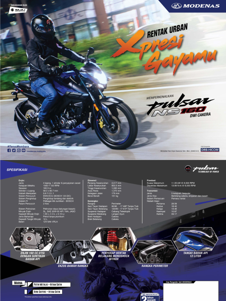 Final-Brochure-Pulsar-NS160 | PDF