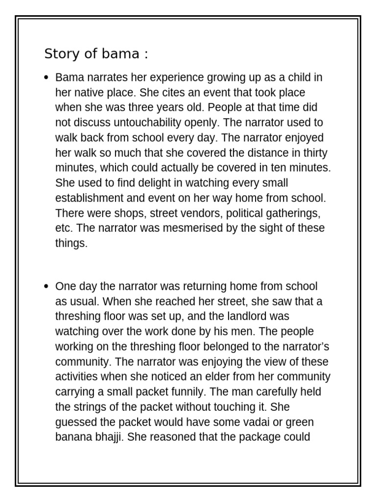 Story of Bama | PDF