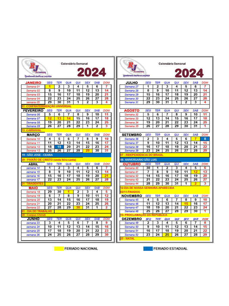 Calendario 2024 | PDF