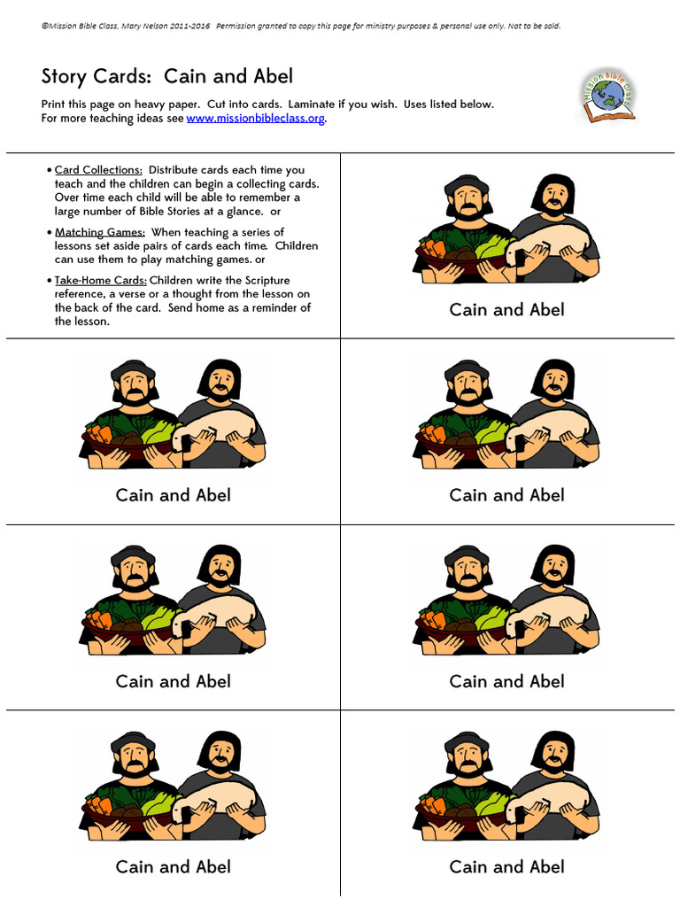 01 - 9 Cain and Abel in A4 Size Paper | PDF