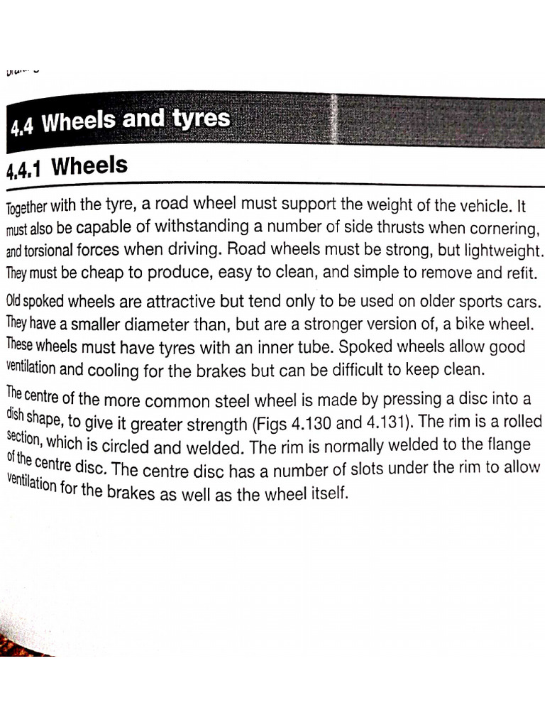 Wheel and Tyre | PDF