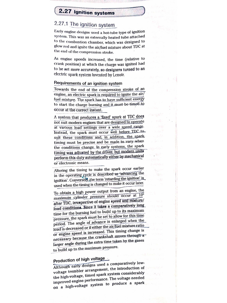 Ignition System | PDF