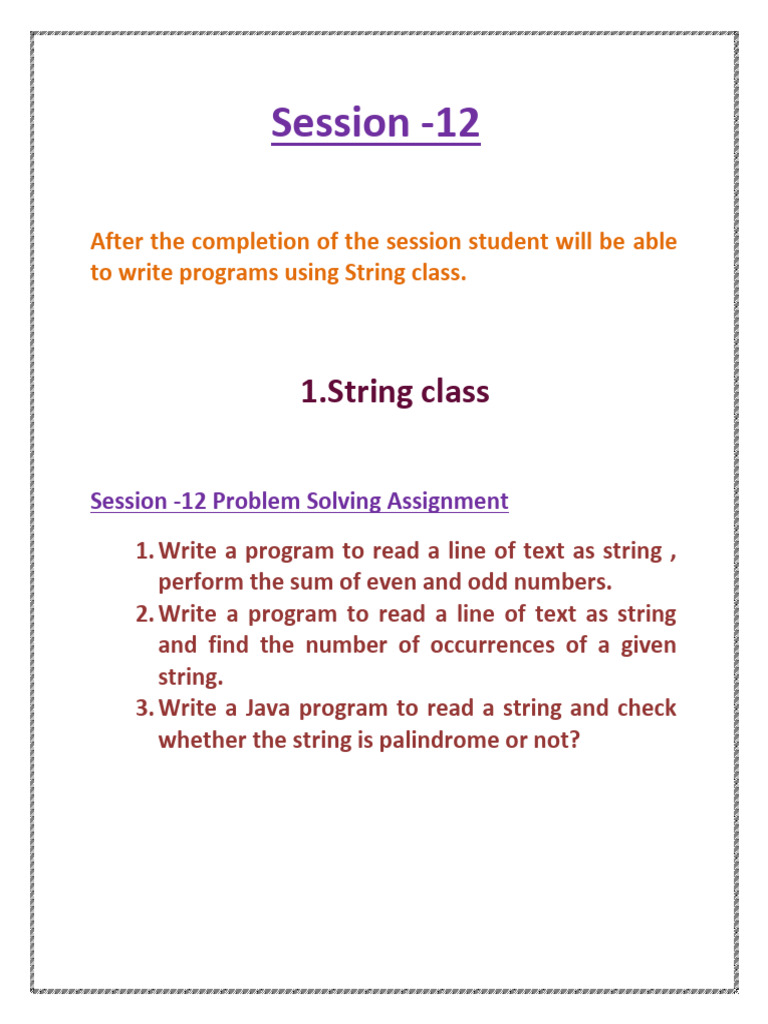 Session-12-String Class | PDF