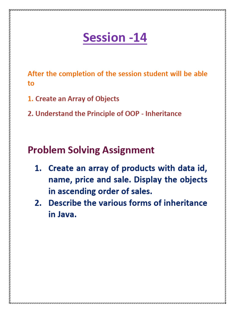 Session-14-Inheritance | PDF