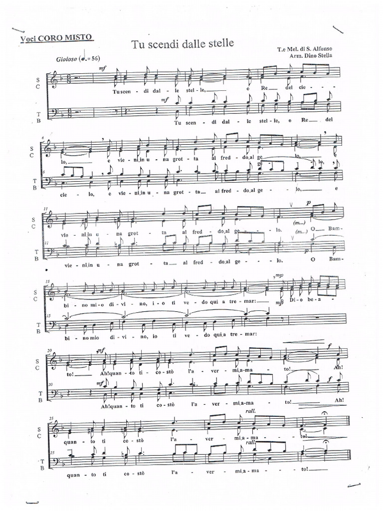 Tu Scendi Dalle Stelle | PDF