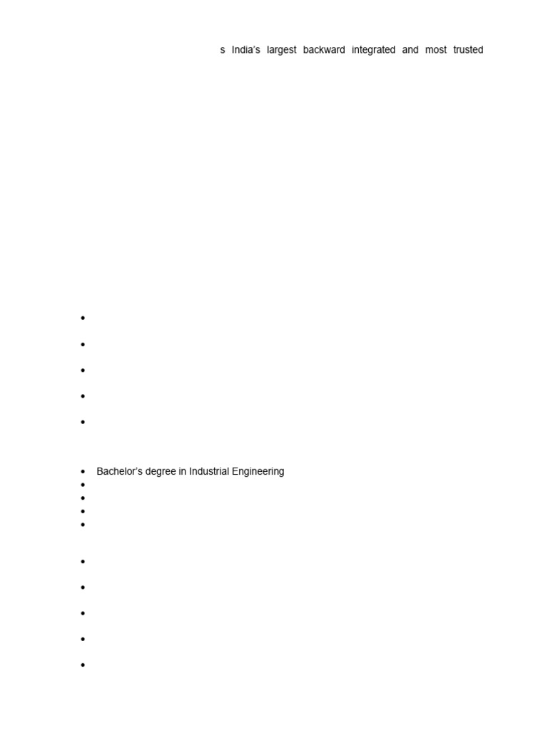 Industrial Engineer - Job Description | PDF