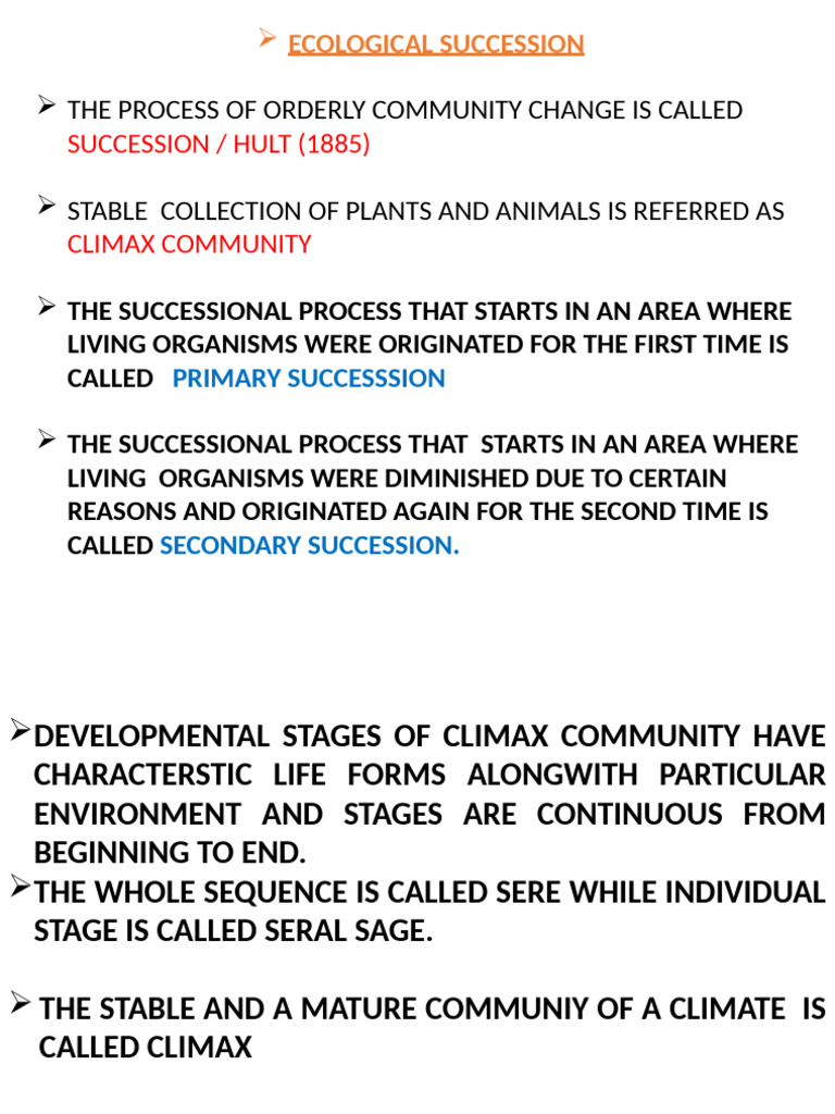 Ecological Succession | PDF
