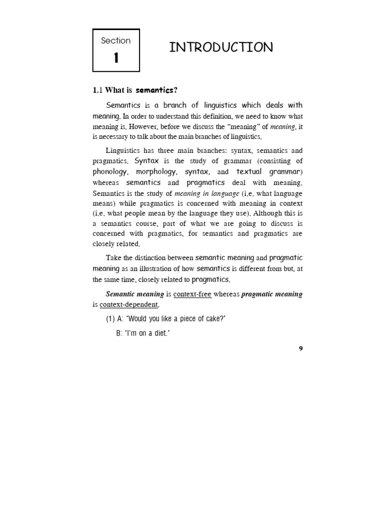 Textbook - Semantics & Pragmatics | PDF