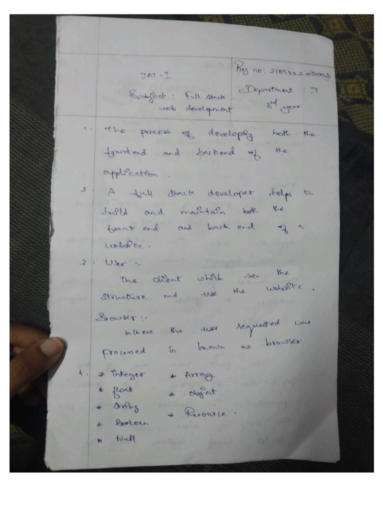 Anish FSWD | PDF