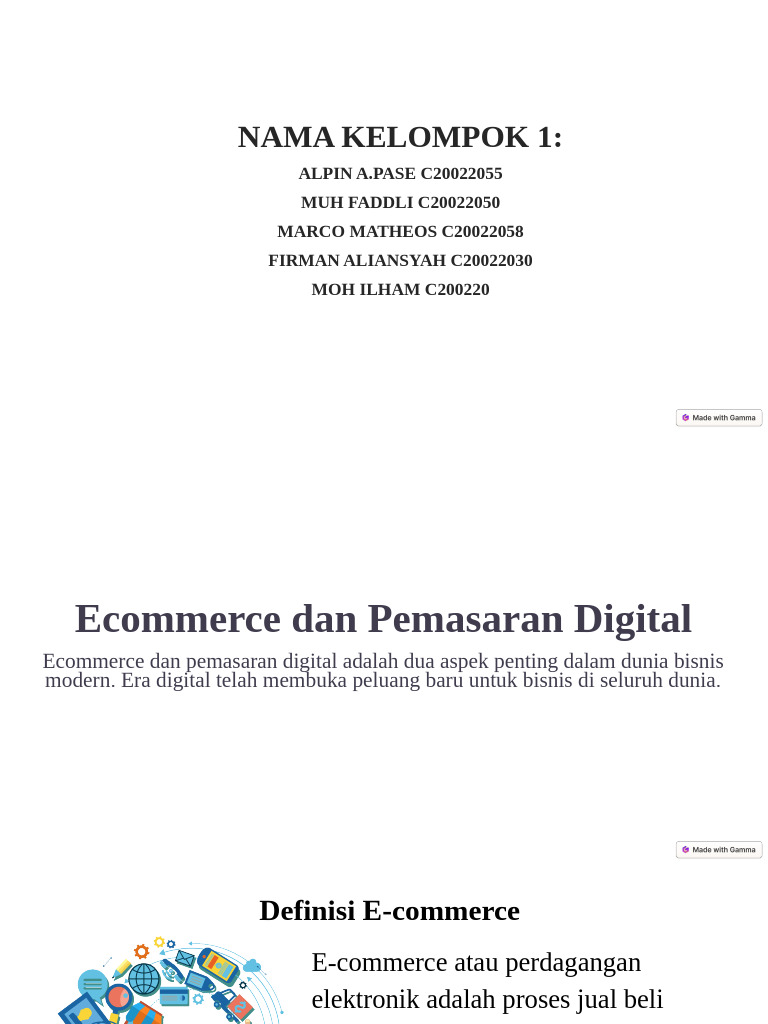 Ppt Kelompok 1 Digital Marketing | PDF