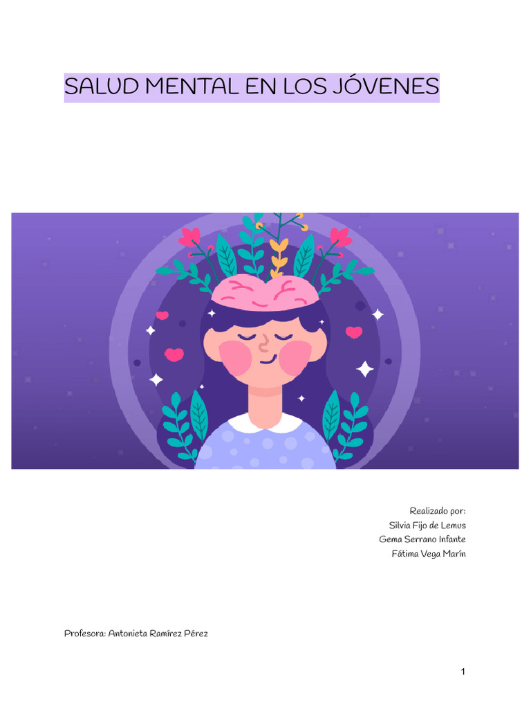 Ensayo Salud Mental en Los Jovenes de Fátima Vega, Silvia Fijo y Gema ...