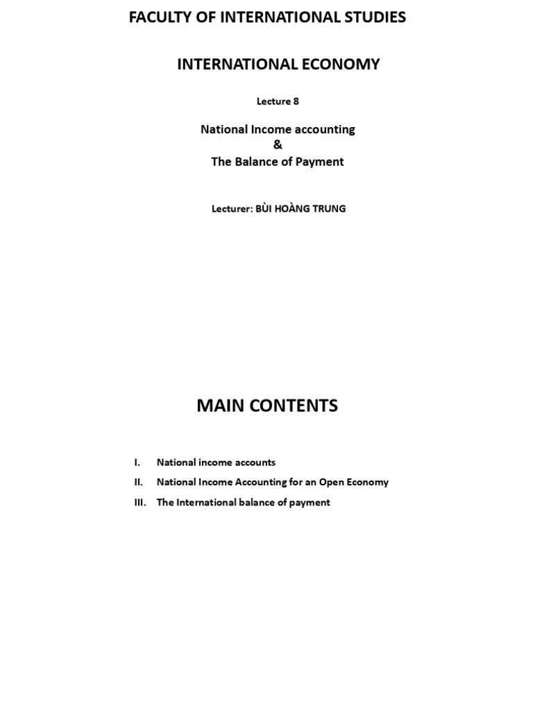 IE LEC 8 - Bùi Hoàng Trung | PDF