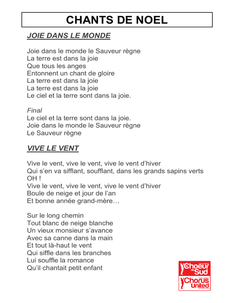 Chants de Noel X3 | PDF